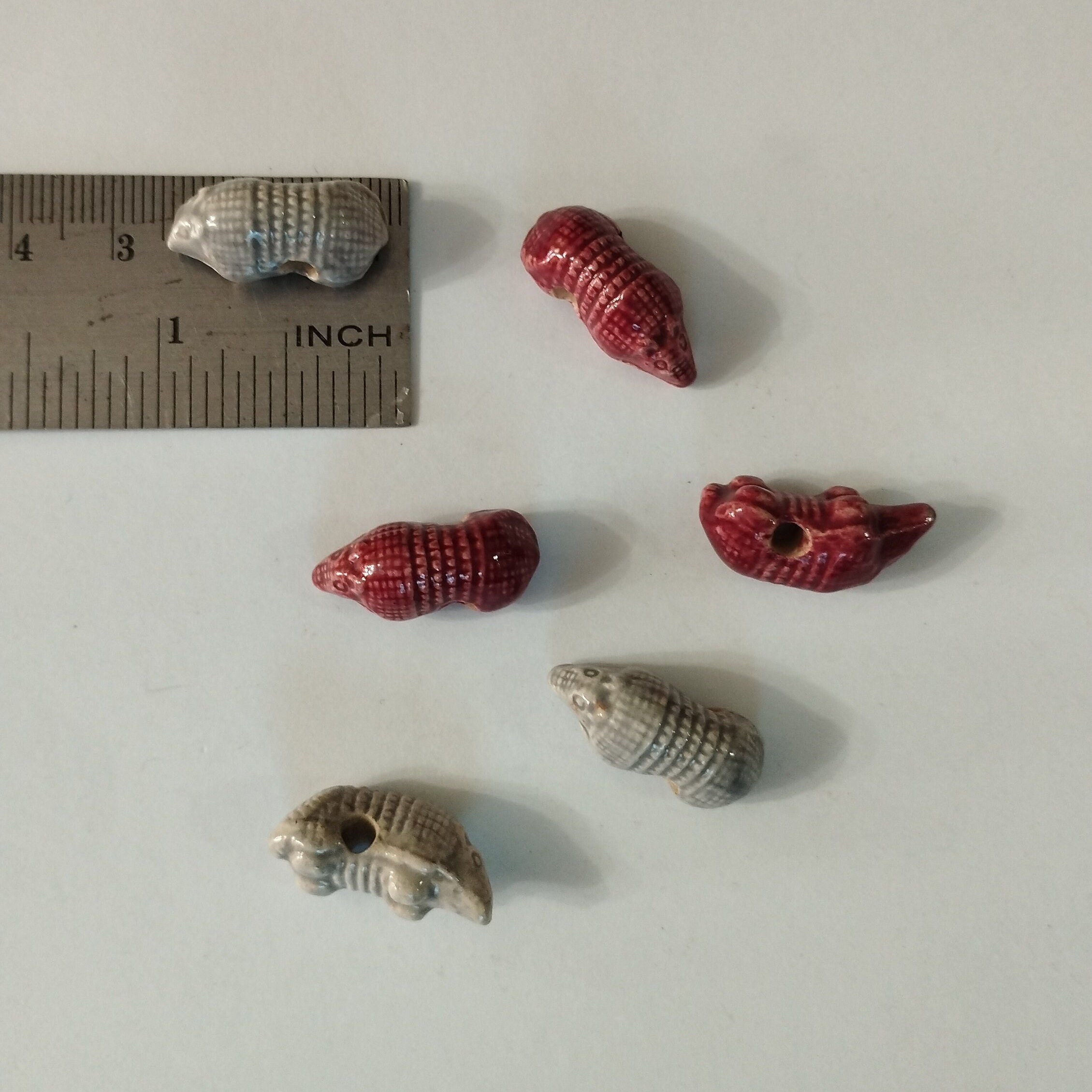 10 Peruvian Ceramic Animal Bead Clay Mixed Model Handmade New Art Peru ...