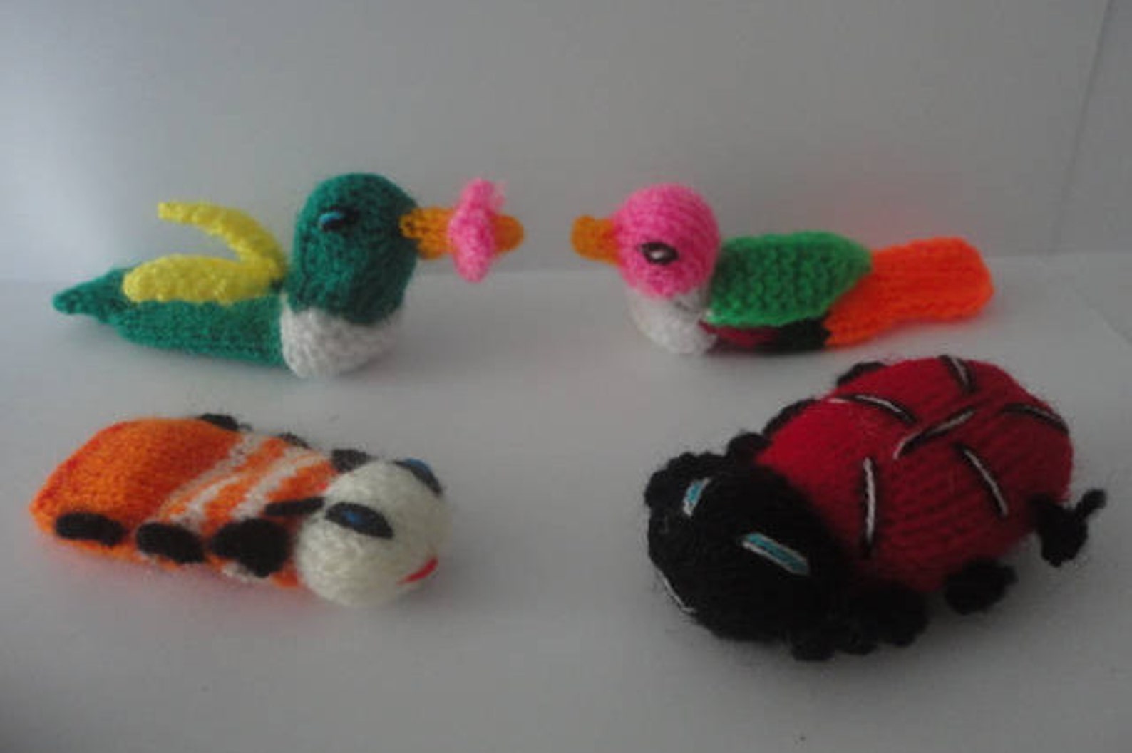 7 Peruvian Finger Puppet Wool INSECTS Collectable Handmade New - Etsy