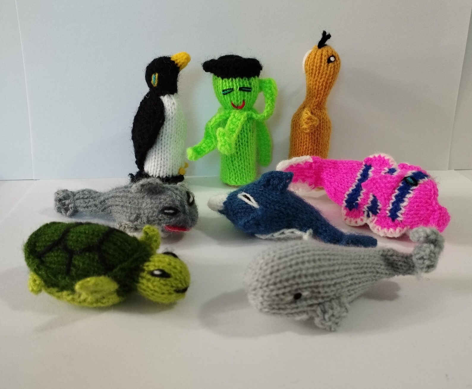 8 Peruvian Finger Puppet Wool SEA Collectable Handmade New Peru - Etsy