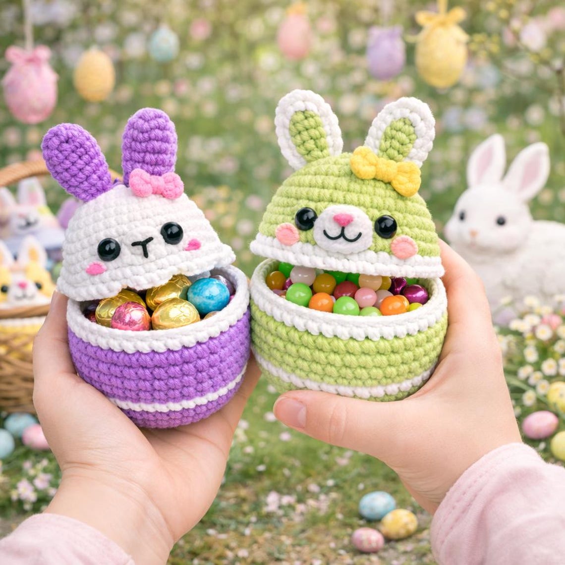 Crochet Bunny Easter Egg Pattern PDF Guide | Amigurumi Surprise ...