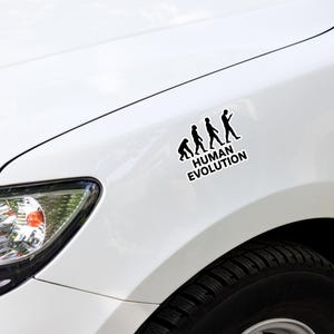 Human Evolution Phone Addict Sticker – Modern Ape-to-human Silhouette ...