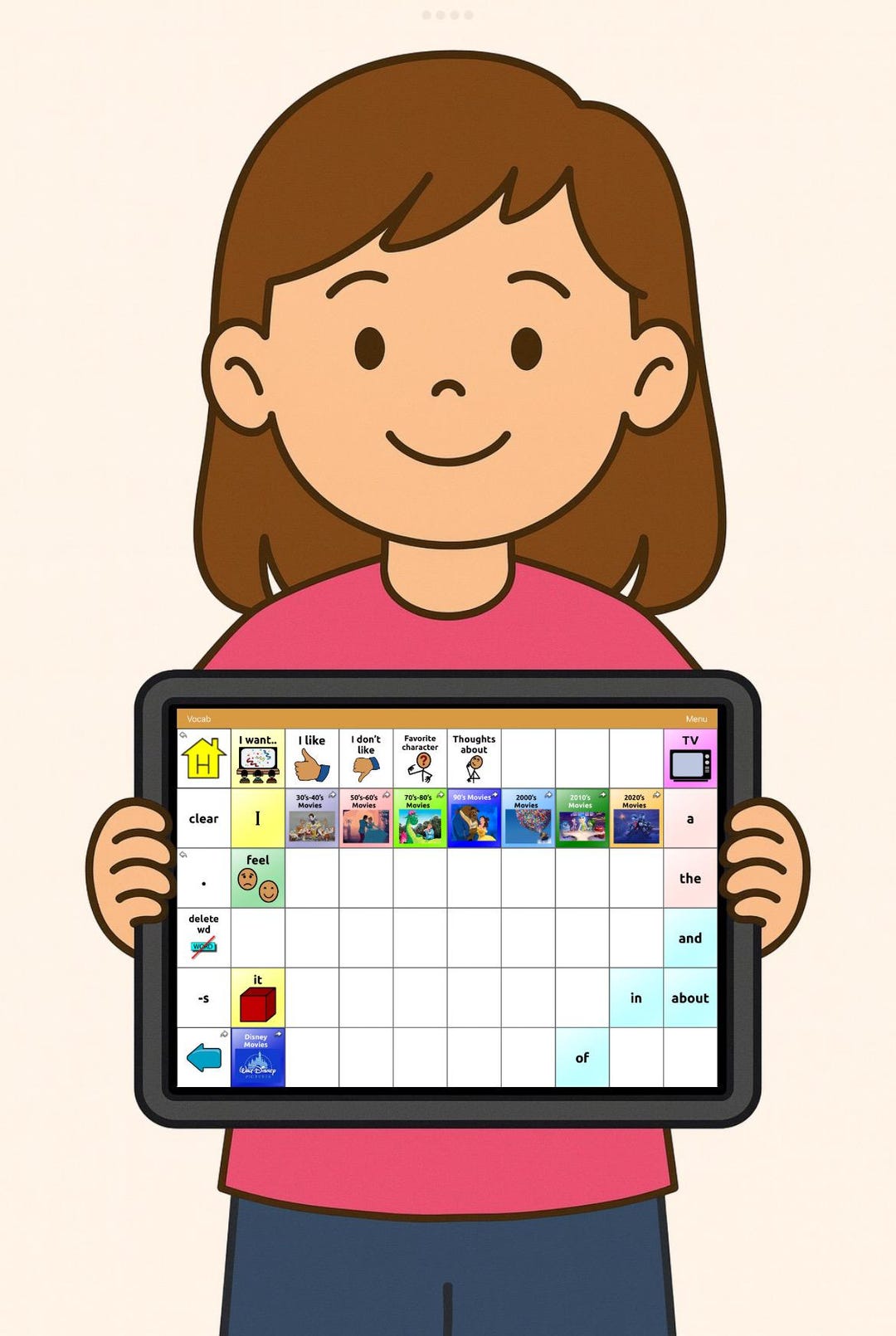 Disney Movie List - Touchchat 60 Grid AAC Template | Speech Device Page ...