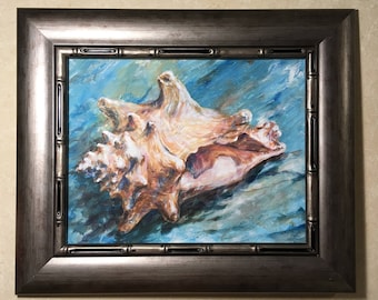 Hand Painted Conch Shell - Etsy