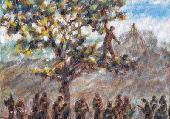 Mini Painting Proverbs 19 Plans and Purpose Original Art on - Etsy