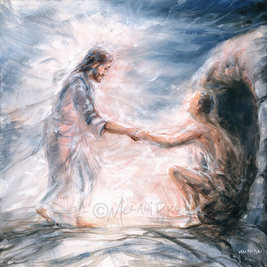 Jesus Raises Lazarus From the Dead - Original Painting or Print ...