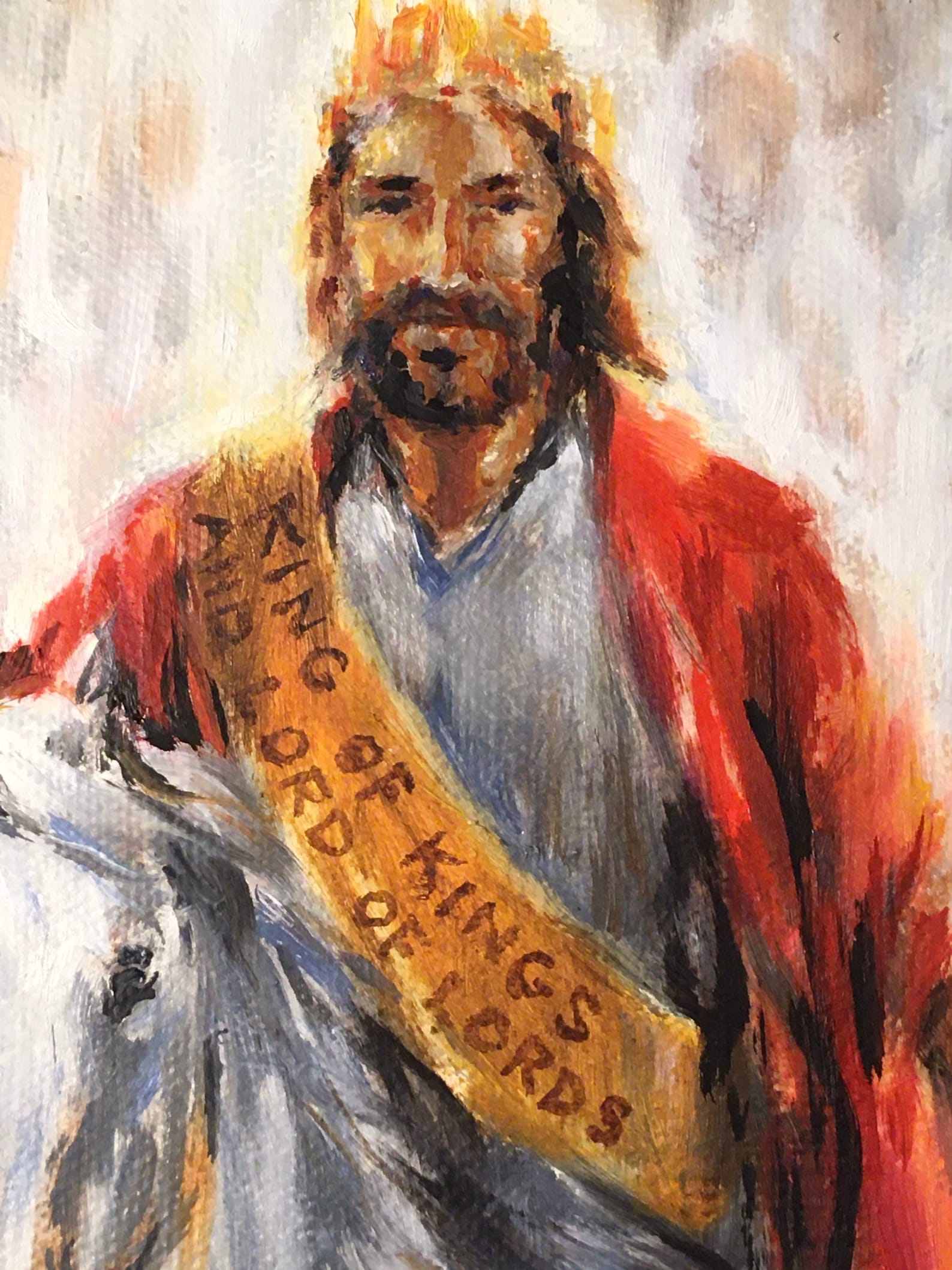 Jesus Coming Back on a White Horse Giclee Print, Christian Art ...