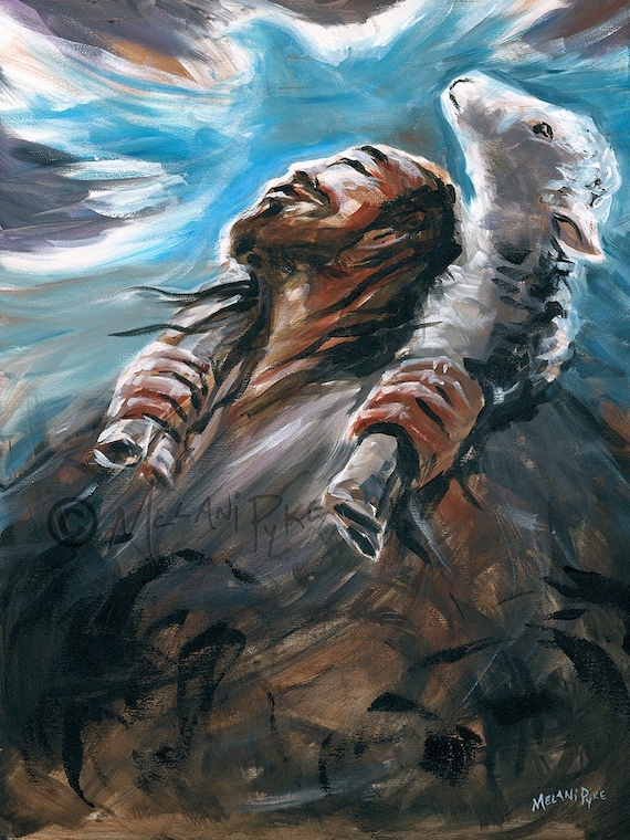 Jesus Christ With Lamb On Shoulders