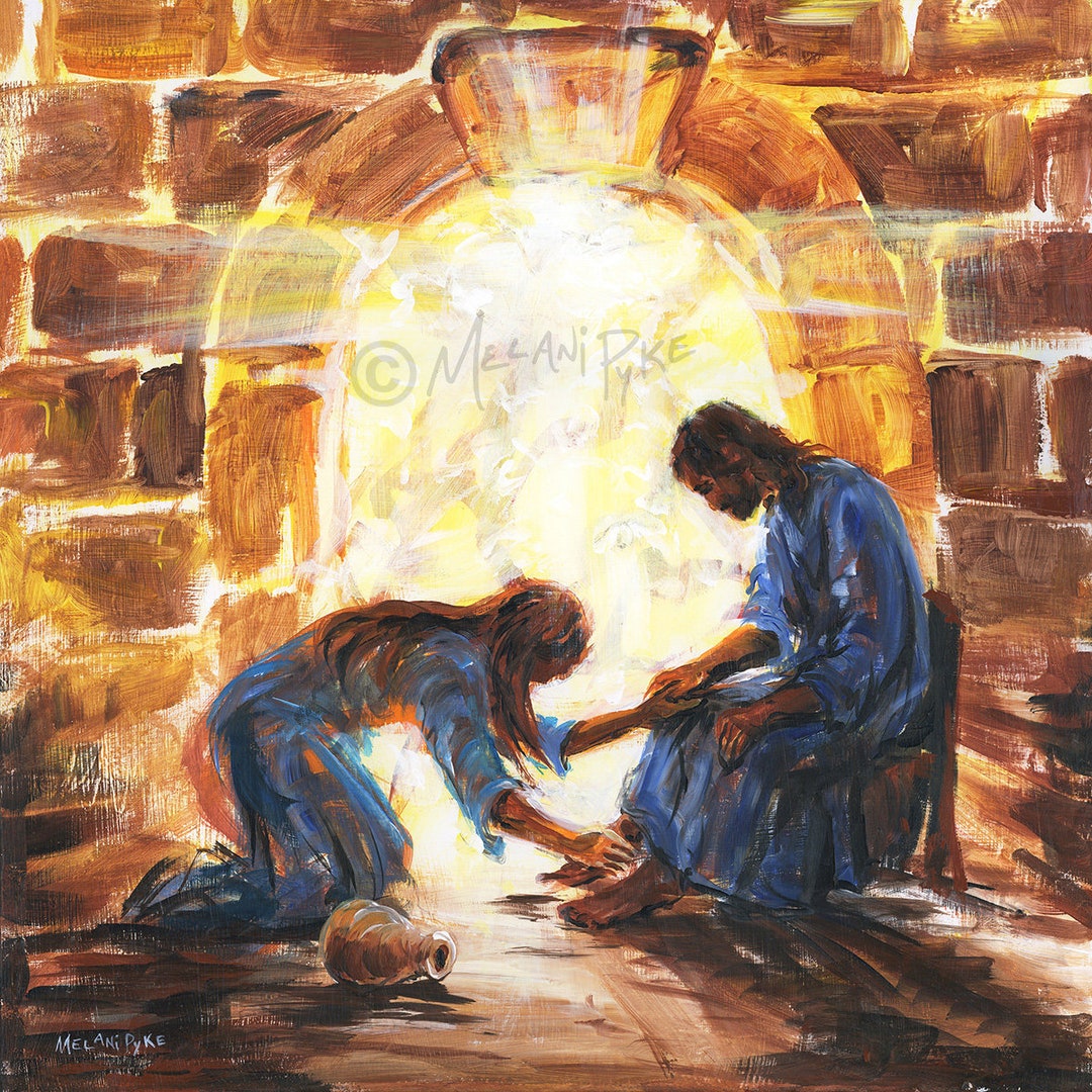 The Woman With the Alabaster Jar - Art Print on Canvas or Paper - Etsy