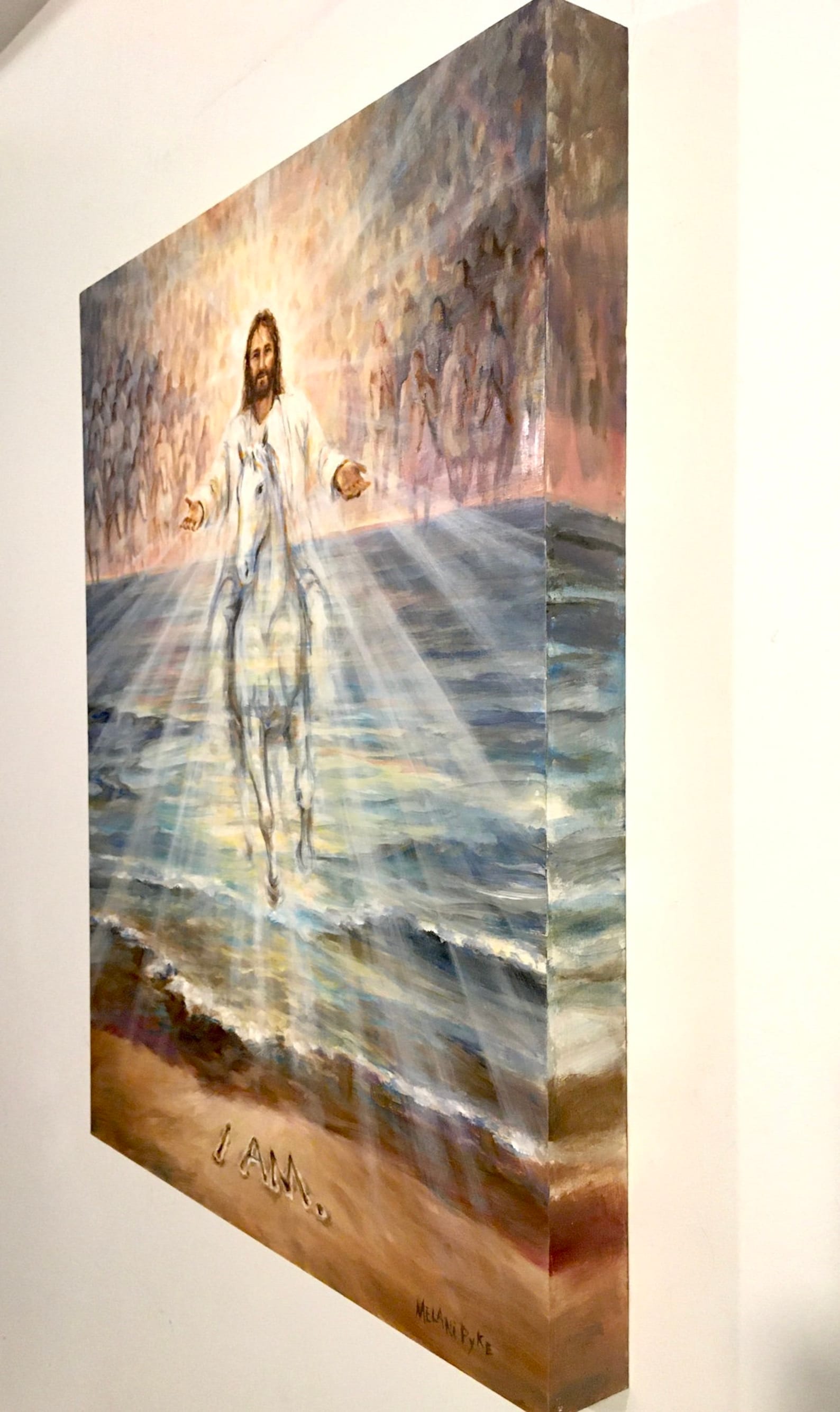 I Am Returns - Jesus Christ Returning on a White Horse Original Art or ...