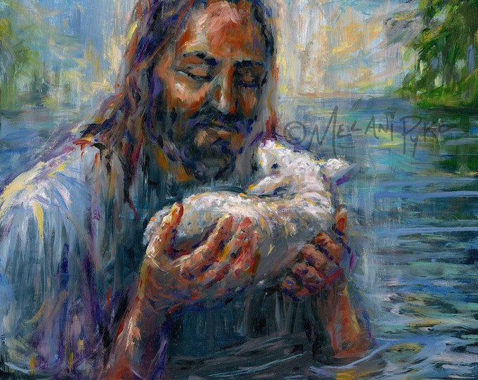 Jesus Christ Art Print the Rescue Painting of Jesus Christ by Christian ...