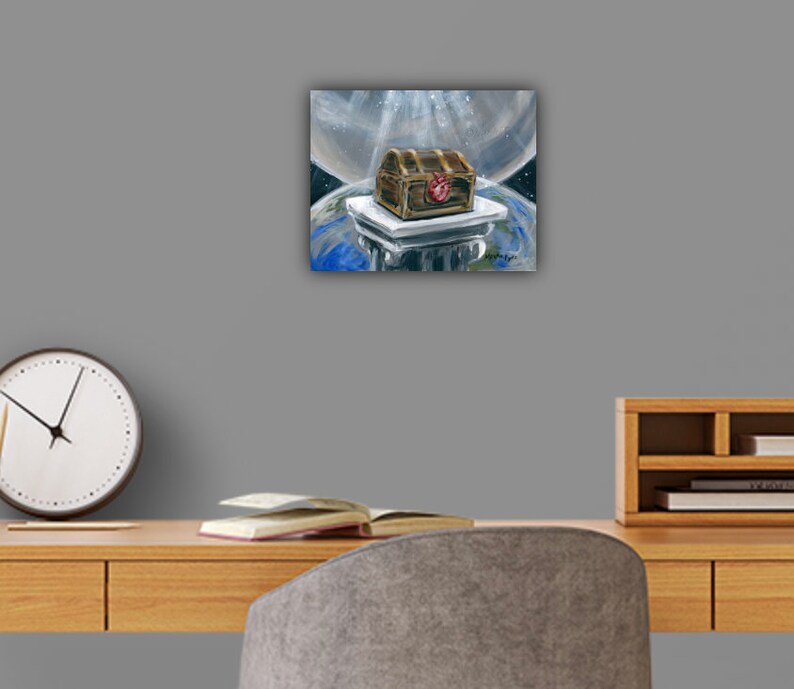 Storing Treasures in Heaven - 8x10" Original Acrylic Painting of ...