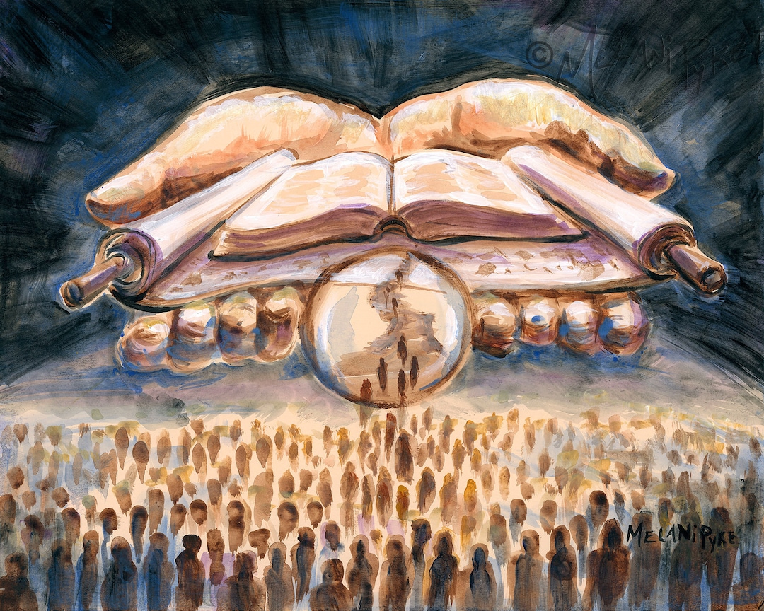 Fulfillment - 8x10" Original Art Acrylic Painting of God's Hands With ...