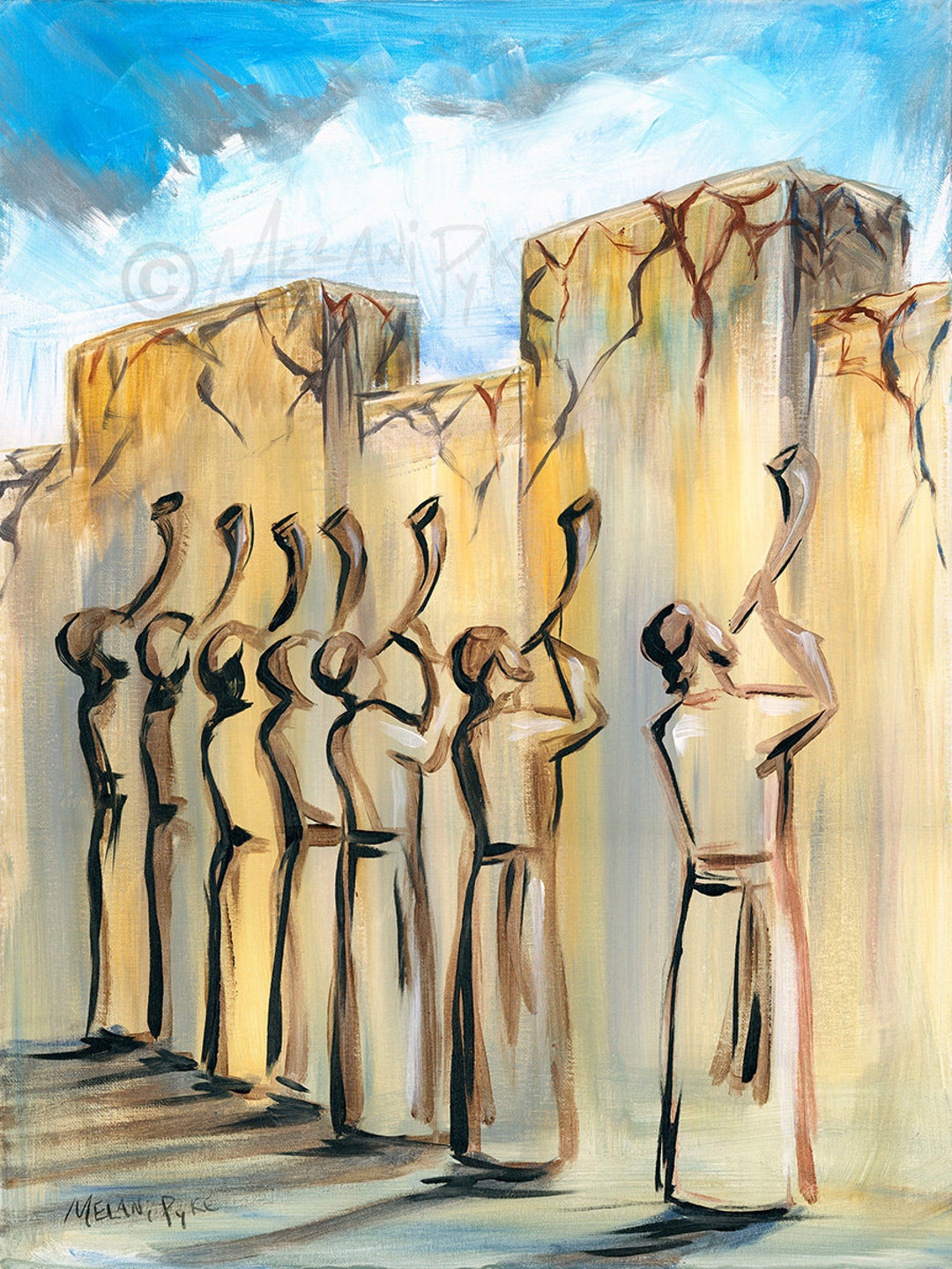 The Fall of Jericho - Art Print or Original Oil - Inspirational ...