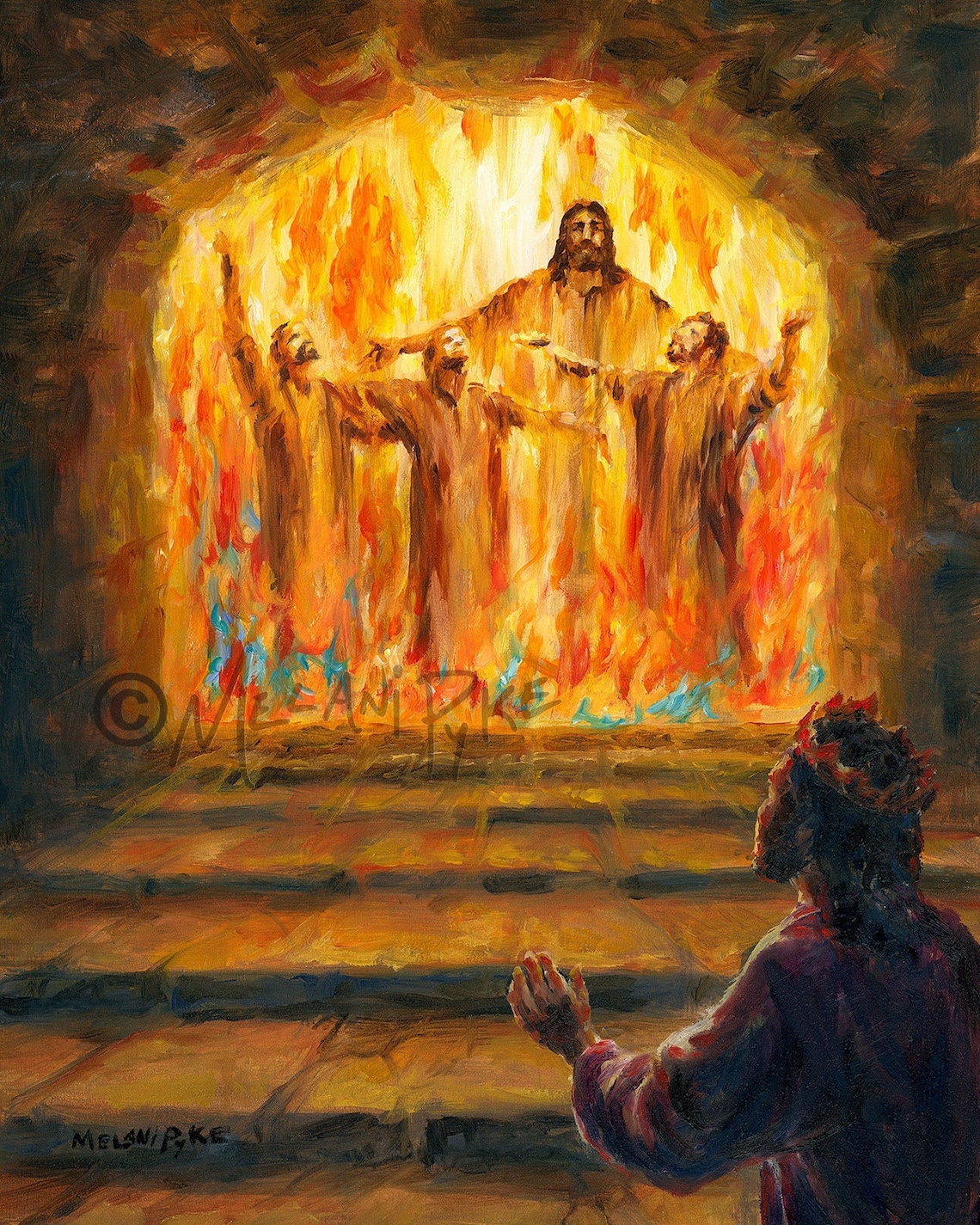 Shadrach, Meshach and Abednego in the Fiery Furnace Daniel 3 - Art ...