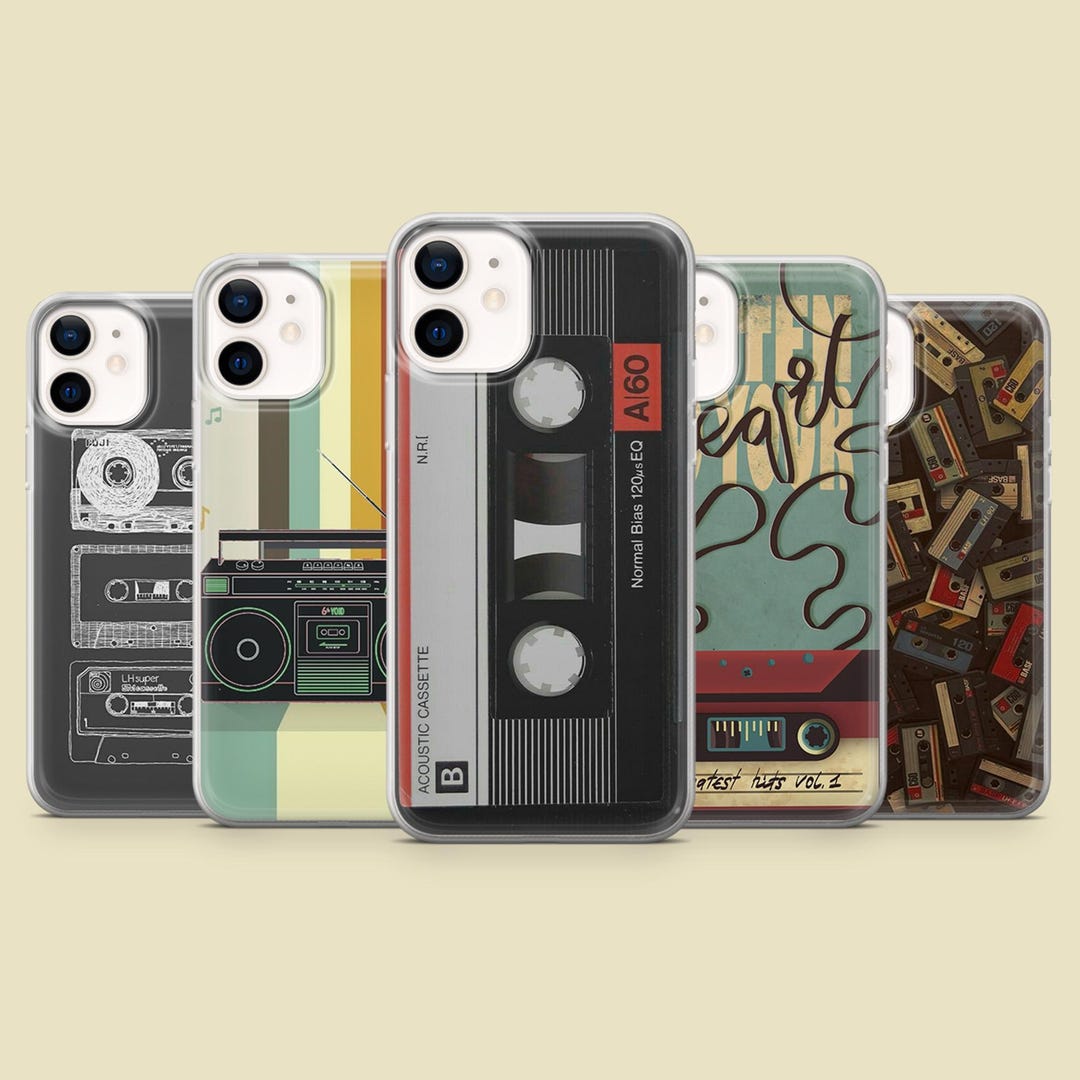 Vintage Phone Case Cassette Old Style Cover for iPhone 17pro, 16, 15 ...