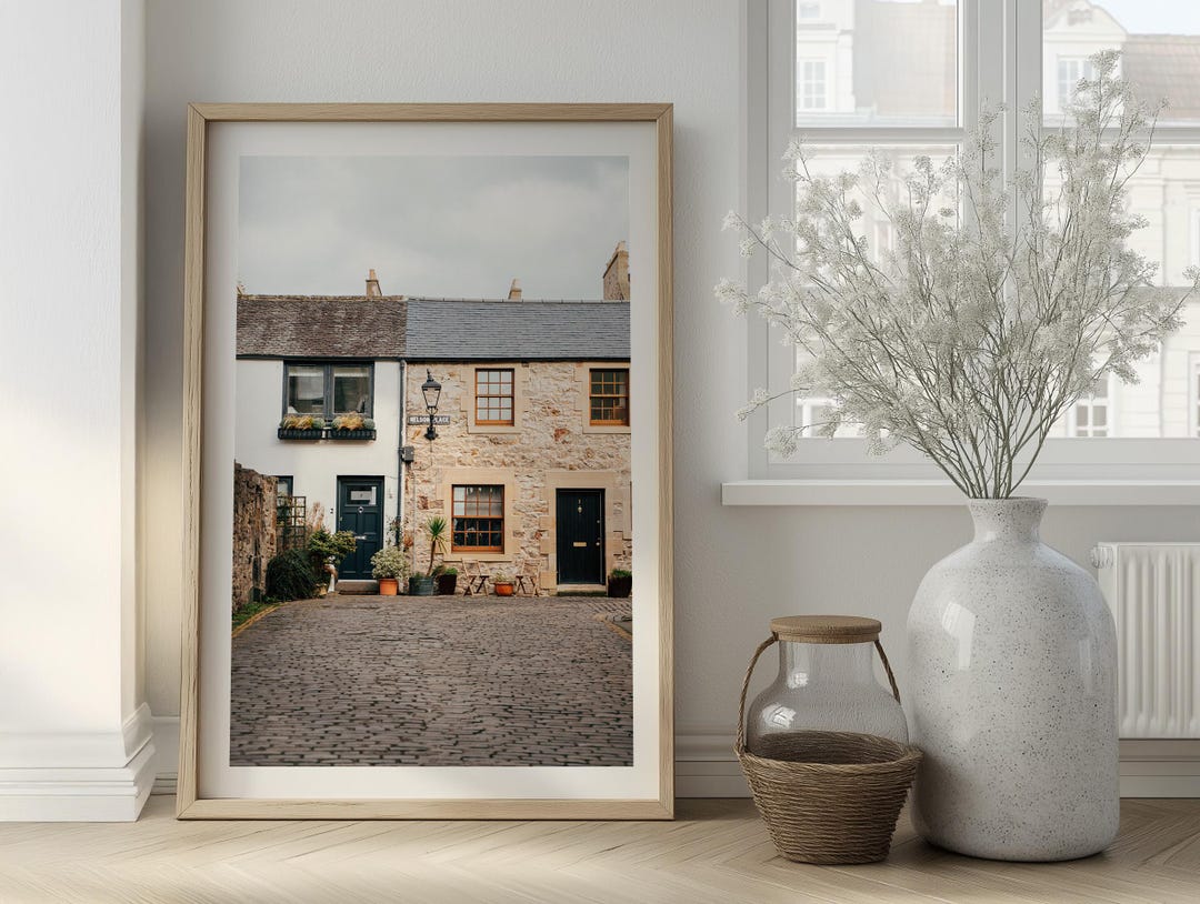Mews Photo Print, Old Town House Print, Nelson Place, Cobblestone ...