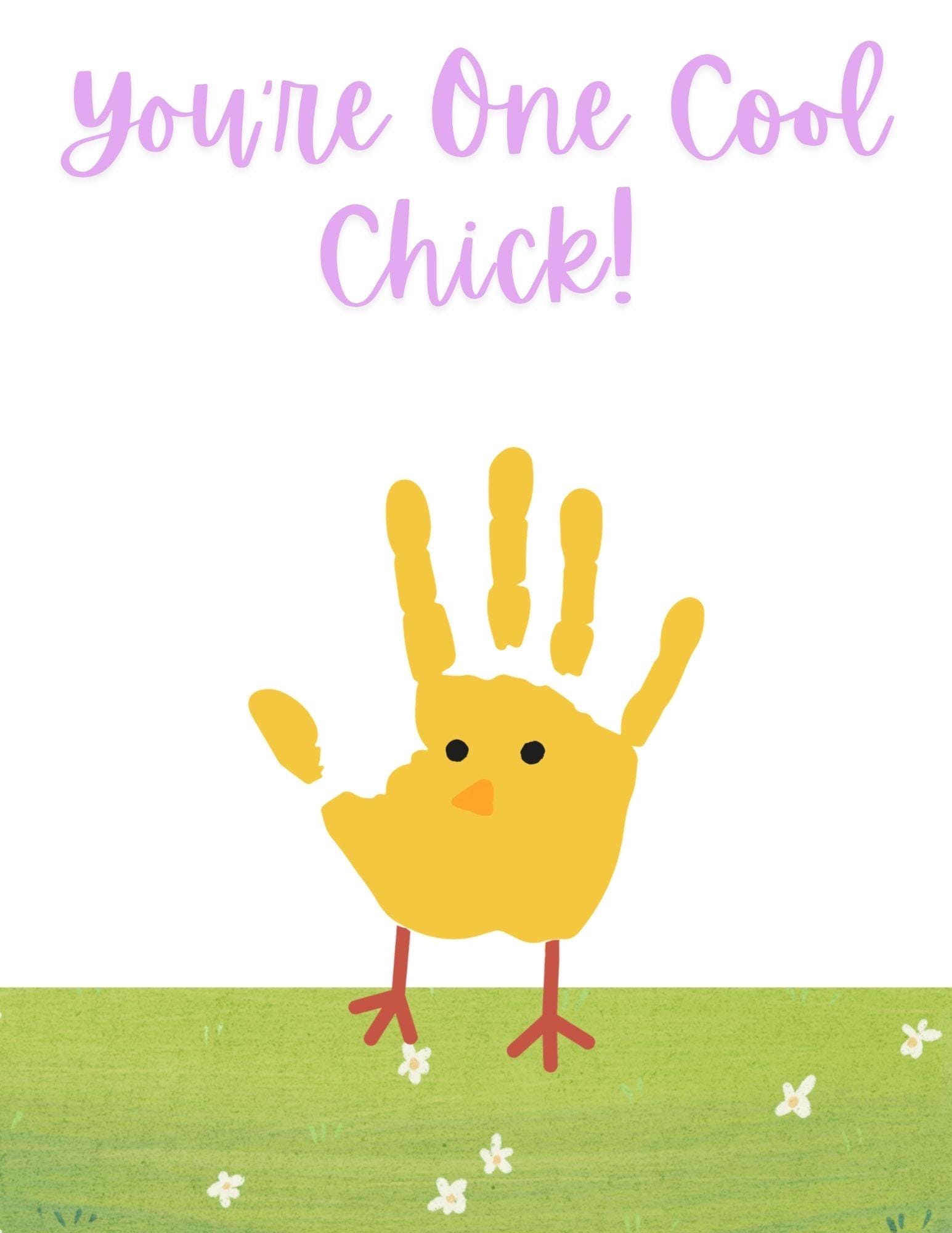 Handprint Chick Craft | Spring Toddler Art Activity (digital Download ...