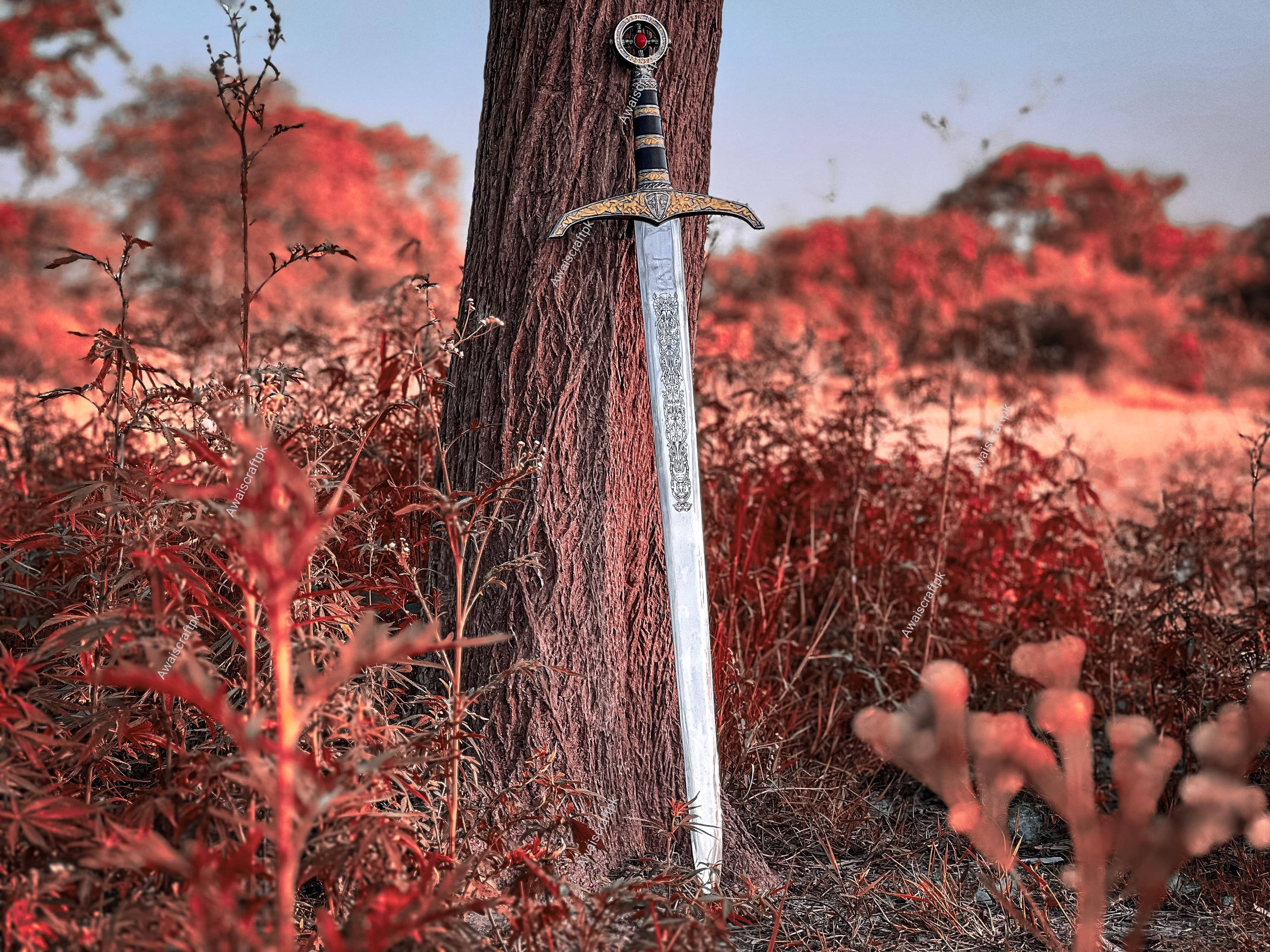 Hand Forged Knights Templar Sword, Medieval Robin Hood Replica - Etsy
