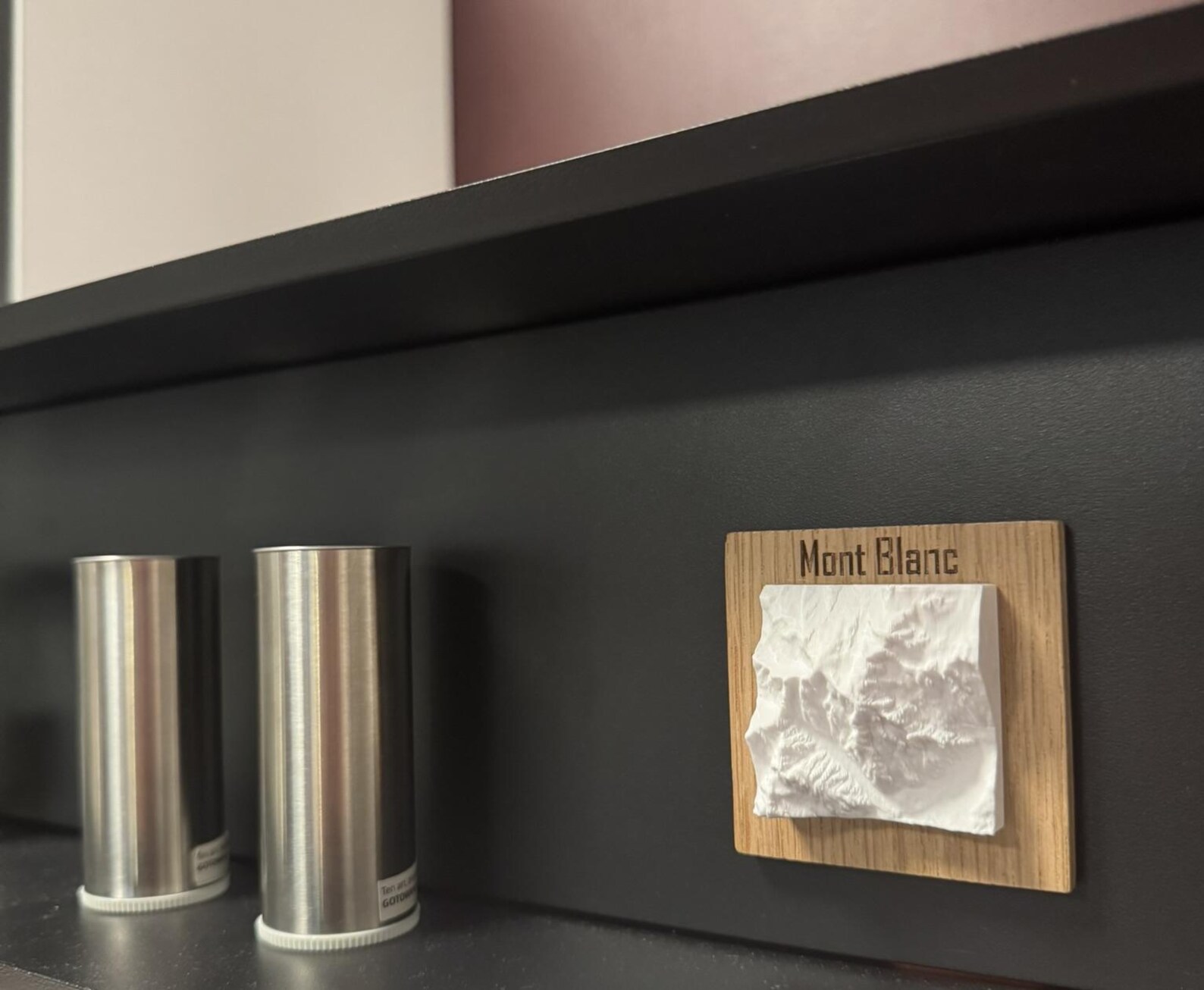 Mountain Magnets With Engraved Wooden Base – 3D Magnet Model | Souvenir ...