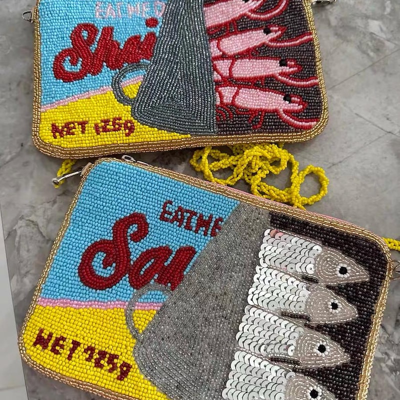 Beaded Sardine Handbags - Etsy