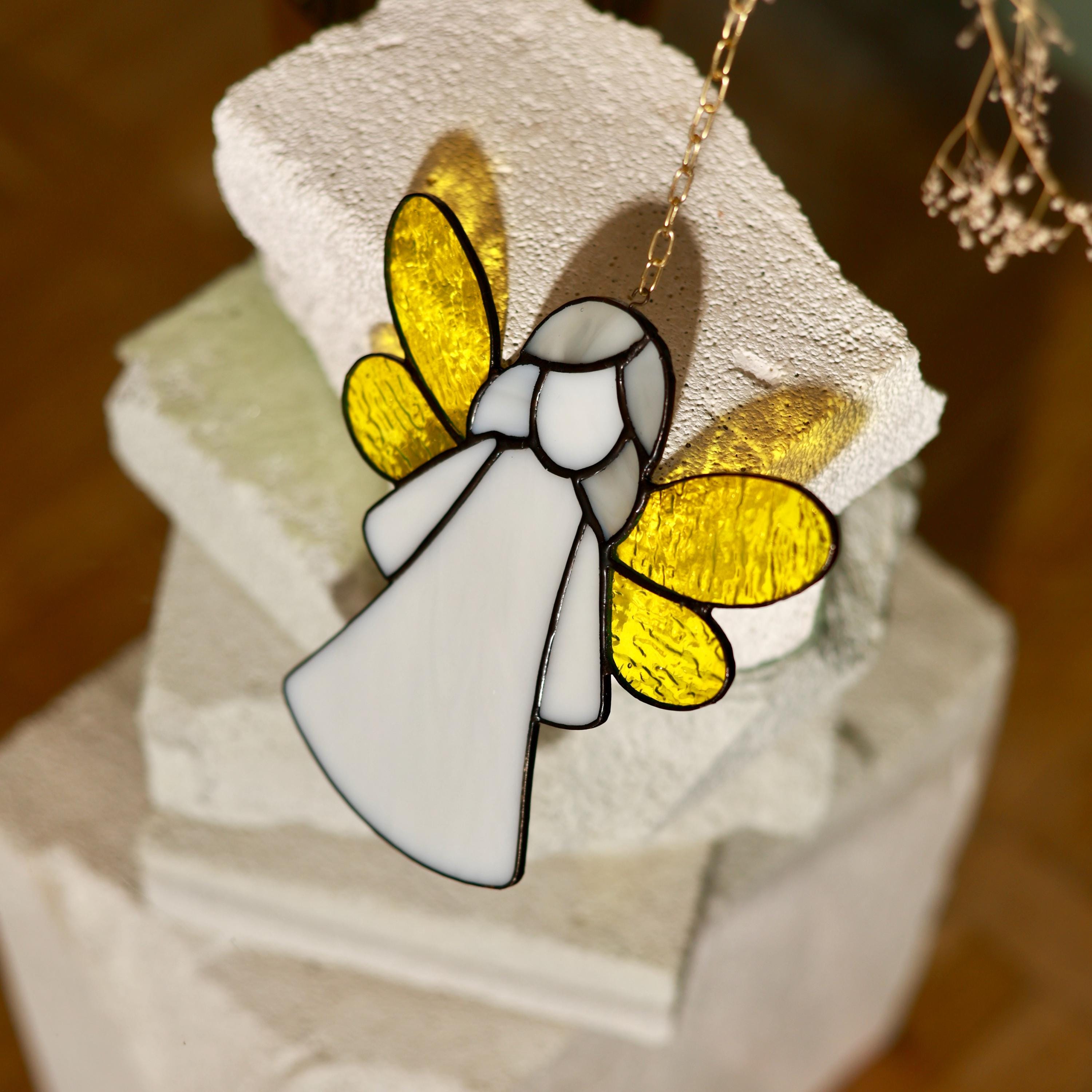 Angel Stained Glass Window Catcher, Angel Suncatcher for Communion ...