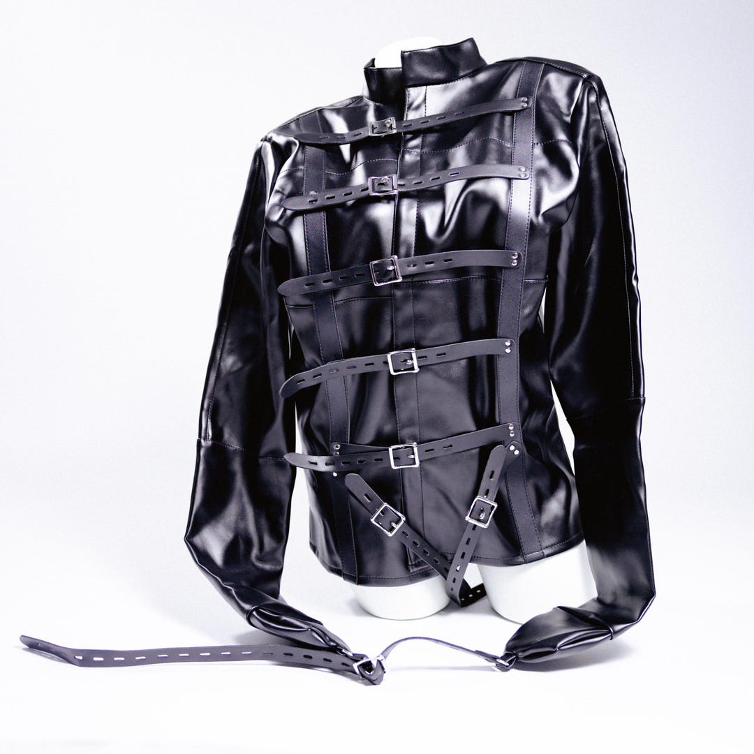 Heavy Duty Straitjacket, Restraint Jacket, Bondage Jacket, Fetish Wear ...