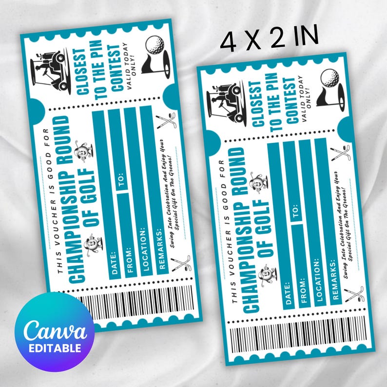 Editable Mulligan Ticket Template, Golf Mulligan Ticket, Printable ...