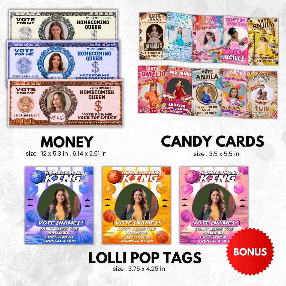 Sports Homecoming Campaign Bundle, Football Homecoming Party Favor ...