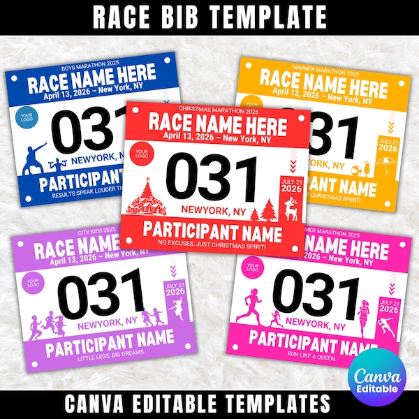 Custom Race Bib - Etsy