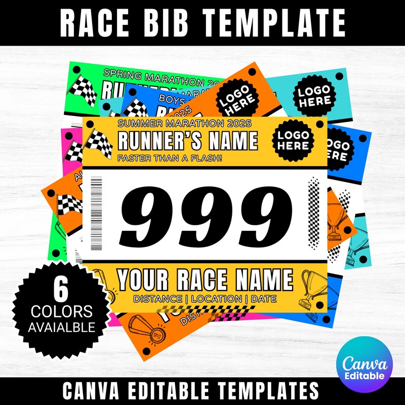Custom Race Bib - Etsy