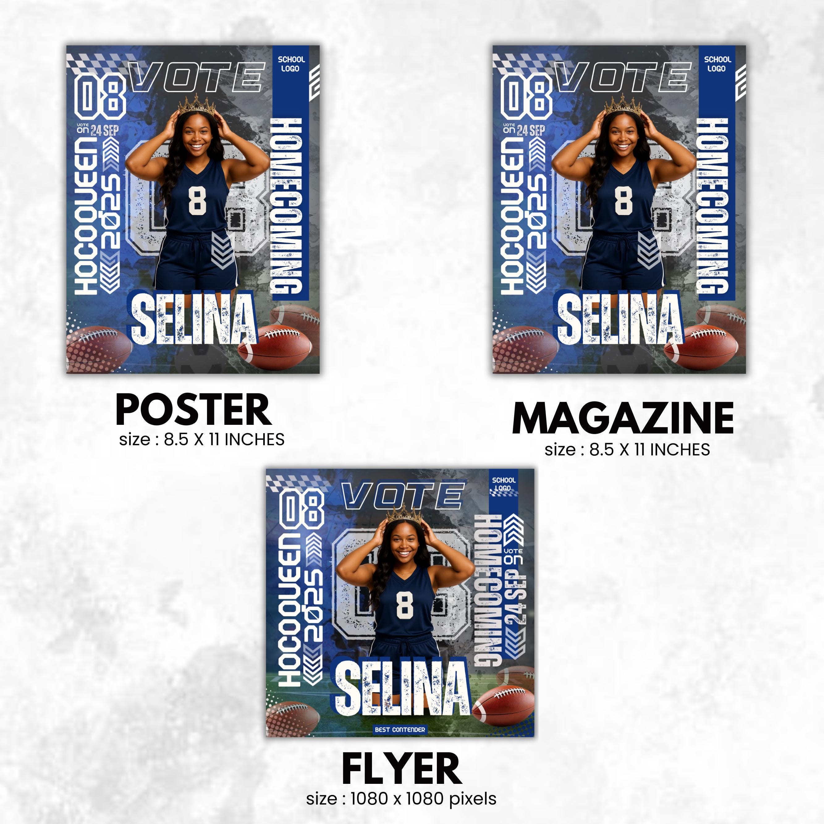 Sports Homecoming Campaign Bundle, Football Homecoming Party Favor ...