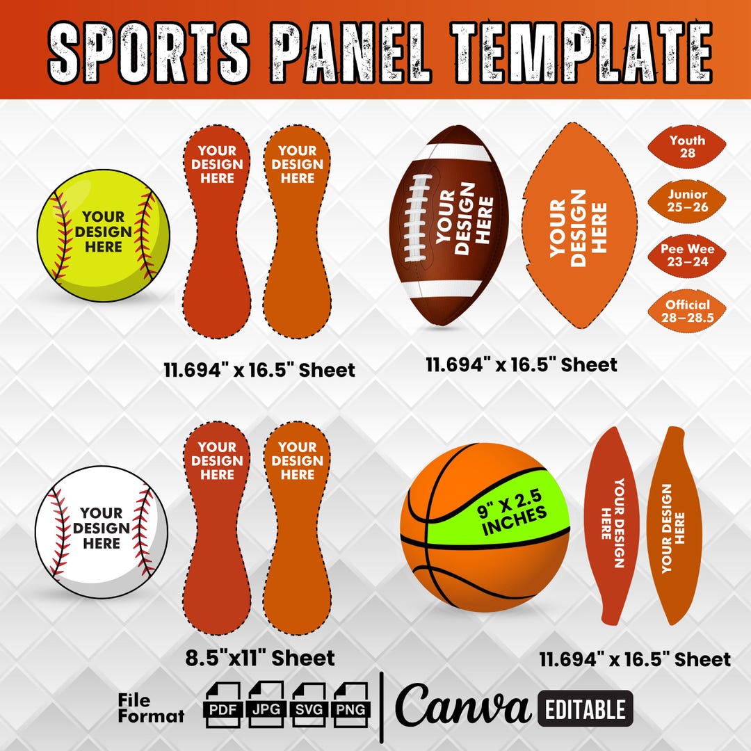 All Sports Panel Templates, Football Panel Template, Baseball Panel ...