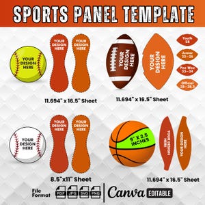 All Sports Panel Templates, Football Panel Template, Baseball Panel ...