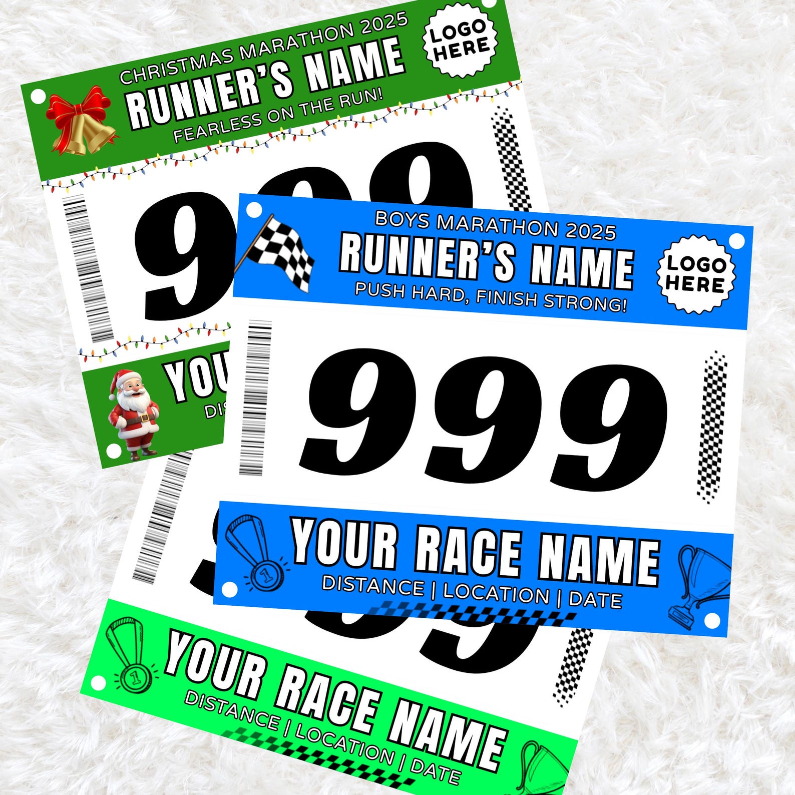 Race Bibs Template, Custom Race Bib, Printable Racing Bib, Running Race ...