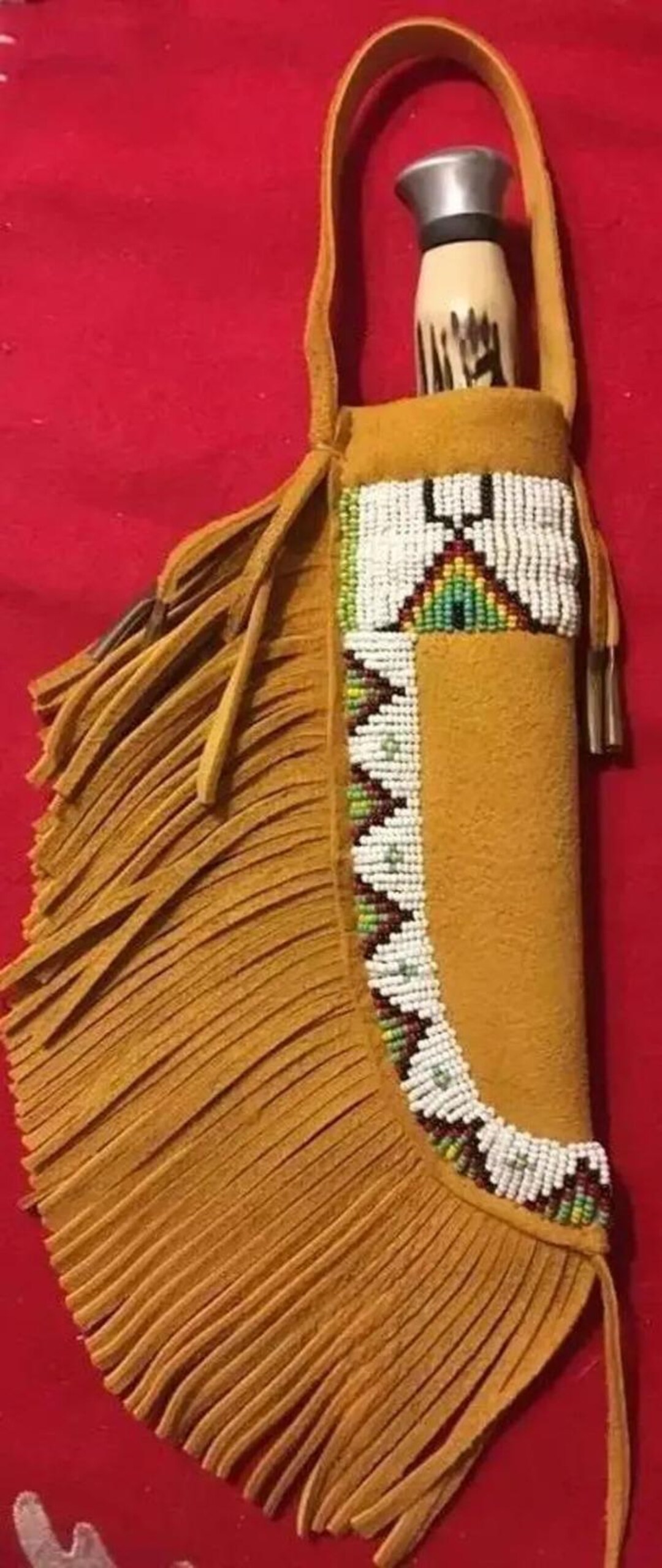 Beaded Knife Cover Native American Sioux Handmade Knife Sheath - Etsy