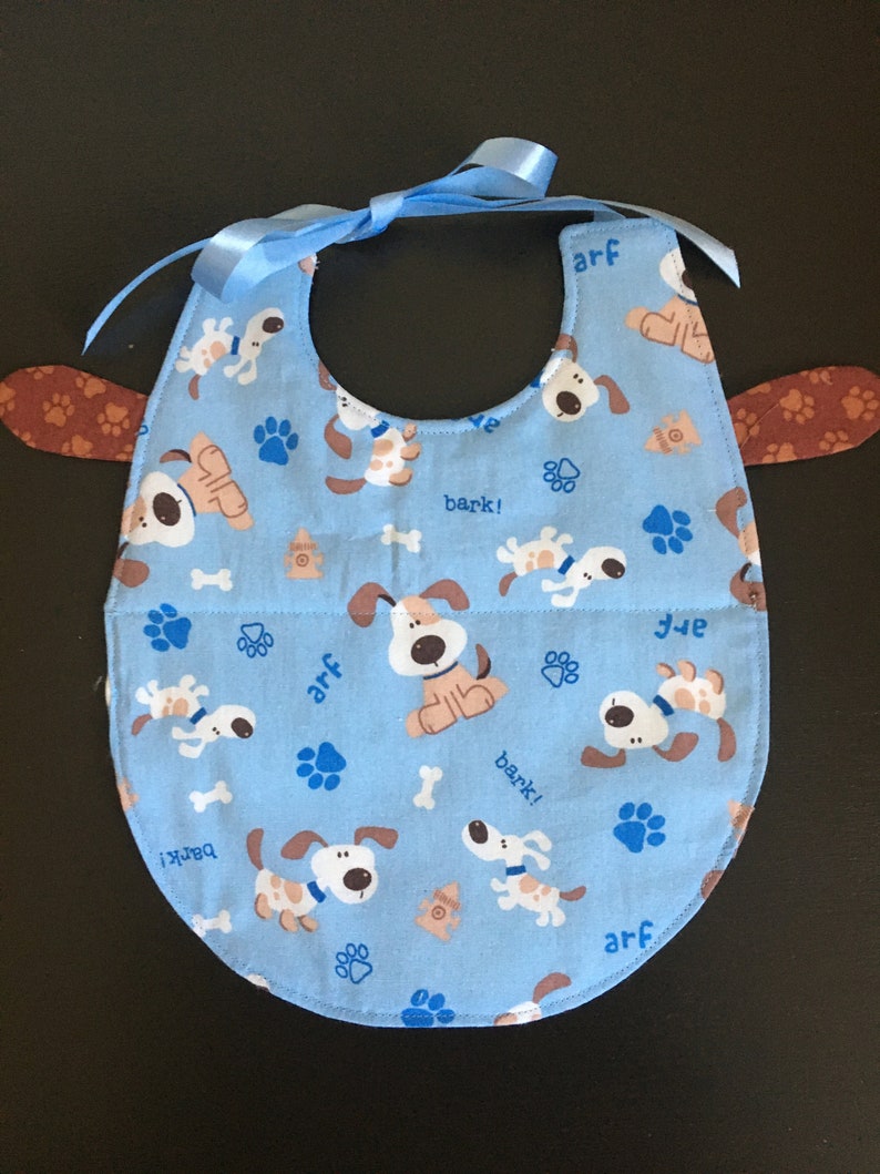 Infant Bib, Puppy Dog Theme, Baby Gift - Etsy