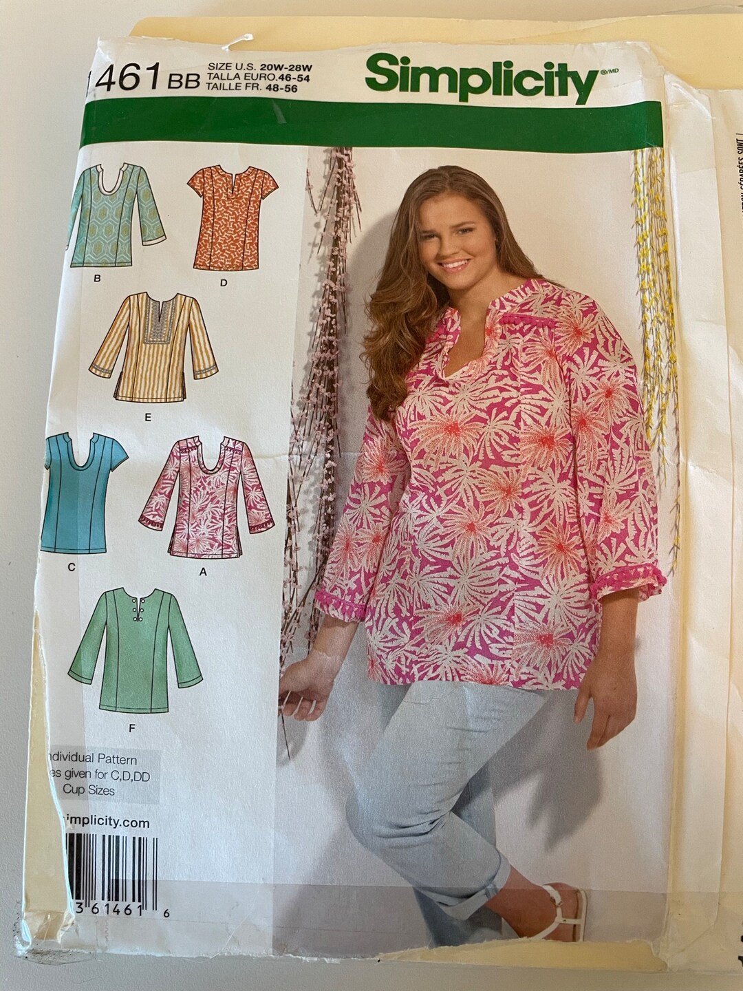 Simplicity Tunic Pattern With Neckline and Sleeve Variations - Etsy