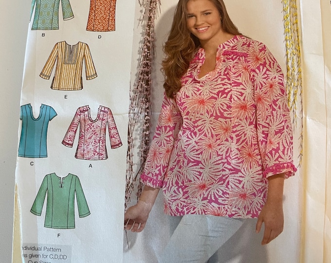 Simplicity Tunic Pattern With Neckline and Sleeve Variations - Etsy