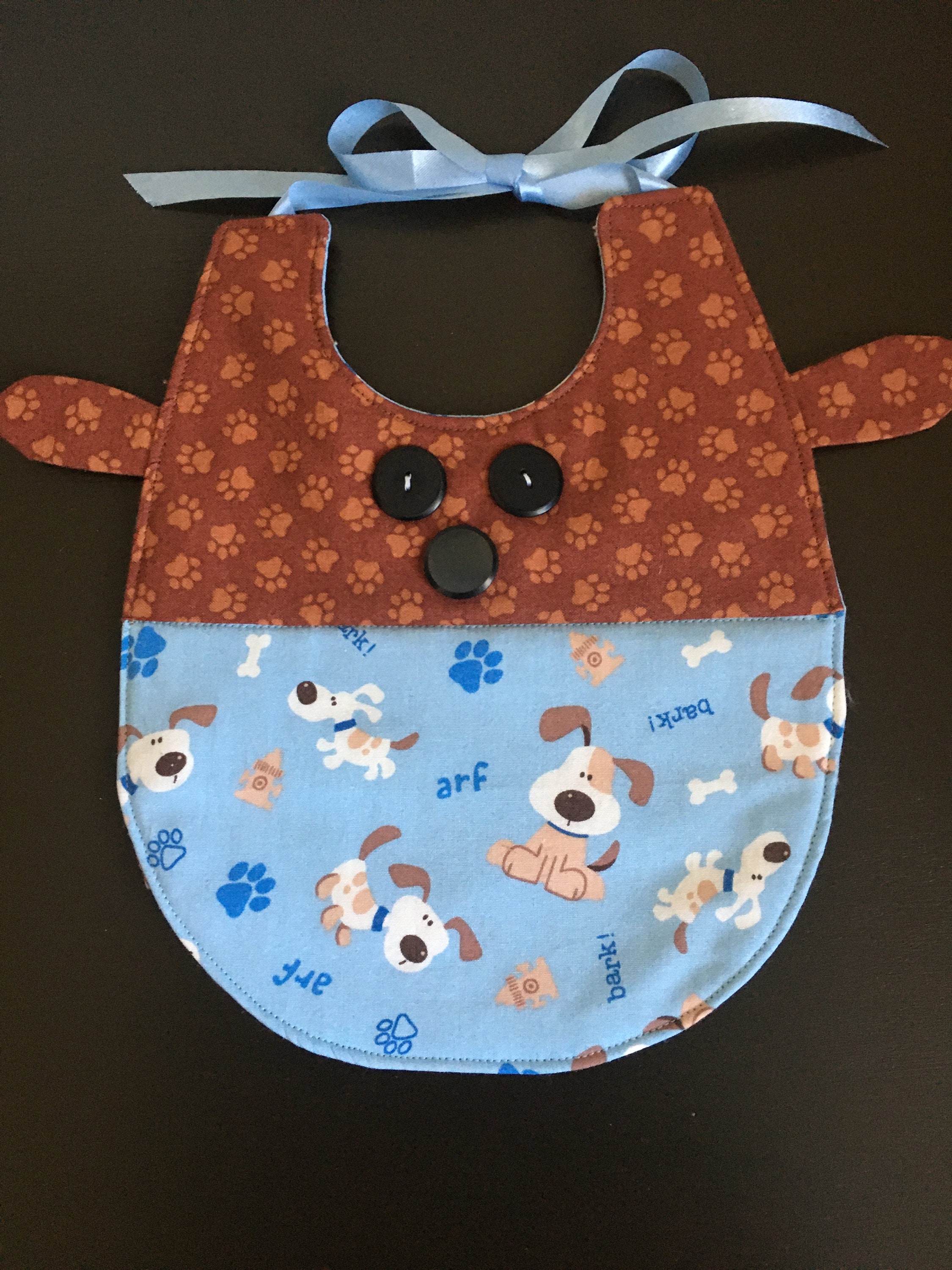 Infant Bib, Puppy Dog Theme, Baby Gift - Etsy