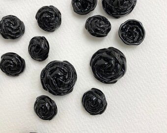 Metal Rose Buttons | Etsy