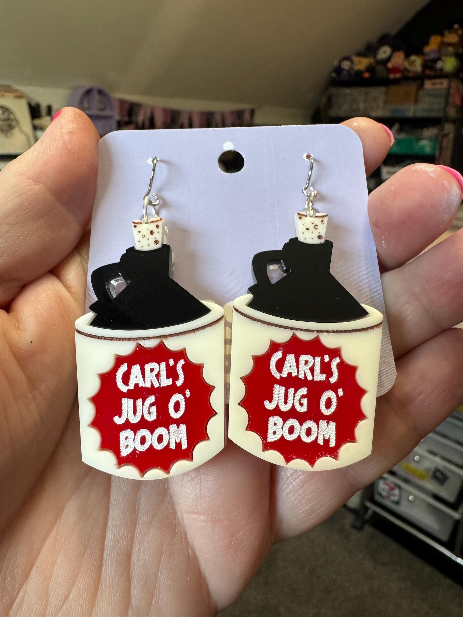 Carl’s Jug O’ Boom Dungeon Crawler Carl Acrylic Earrings - Etsy