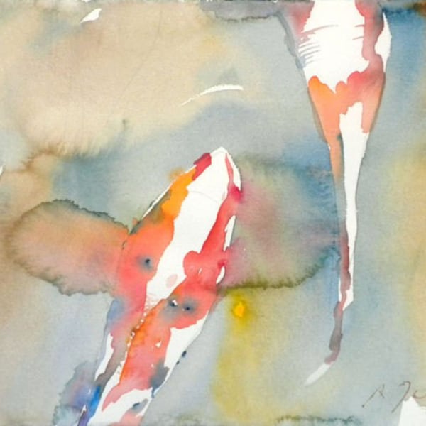 Abstract Fish Art - Etsy