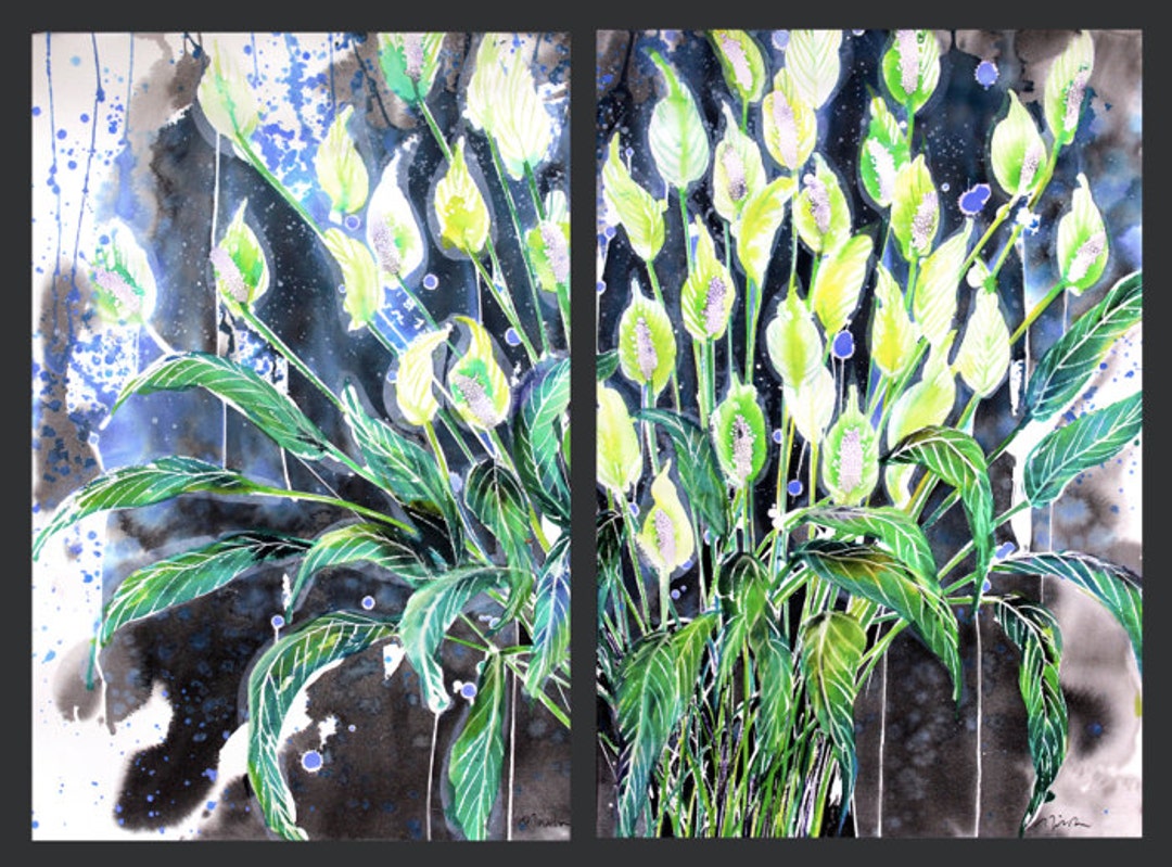 Diptych No.20 Flower, Limited Edition of 50 Fine Art Giclee Prints From ...