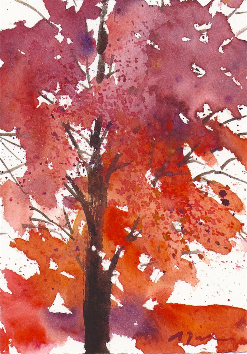 Small Format No.10 Autumn Tree 1 of 4 Limited Edition of | Etsy