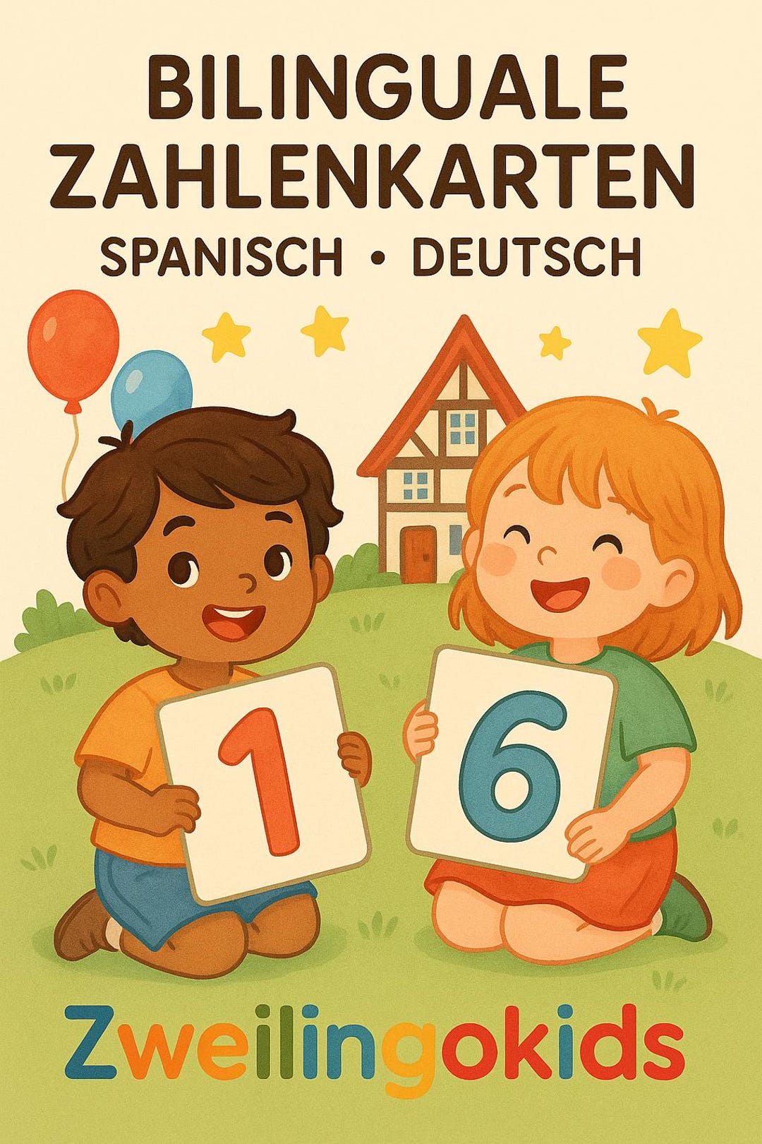 Bilingual Number Flashcards - Spanish/german - PDF - Etsy