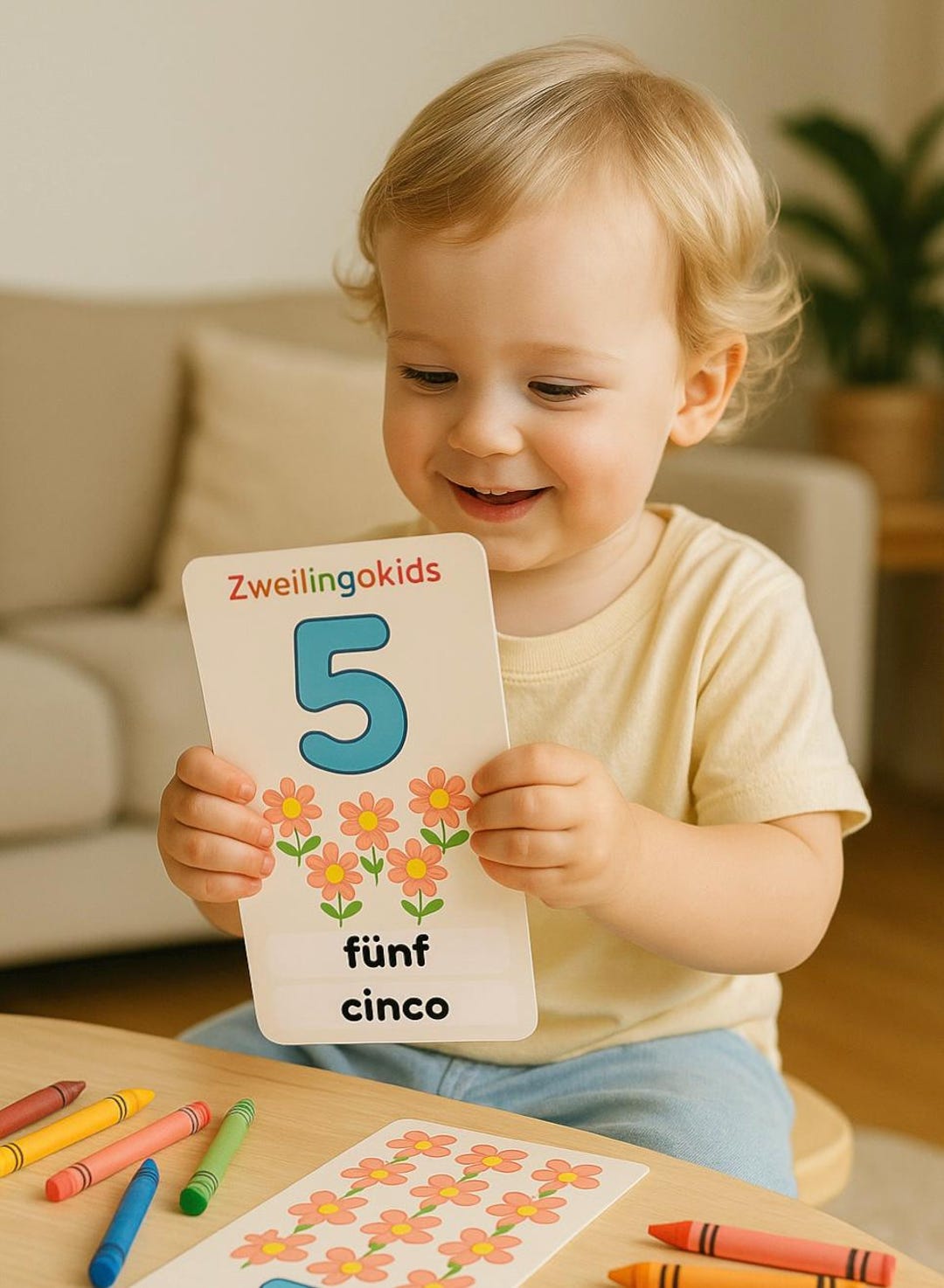 Bilingual Number Flashcards - Spanish/german - PDF - Etsy Canada
