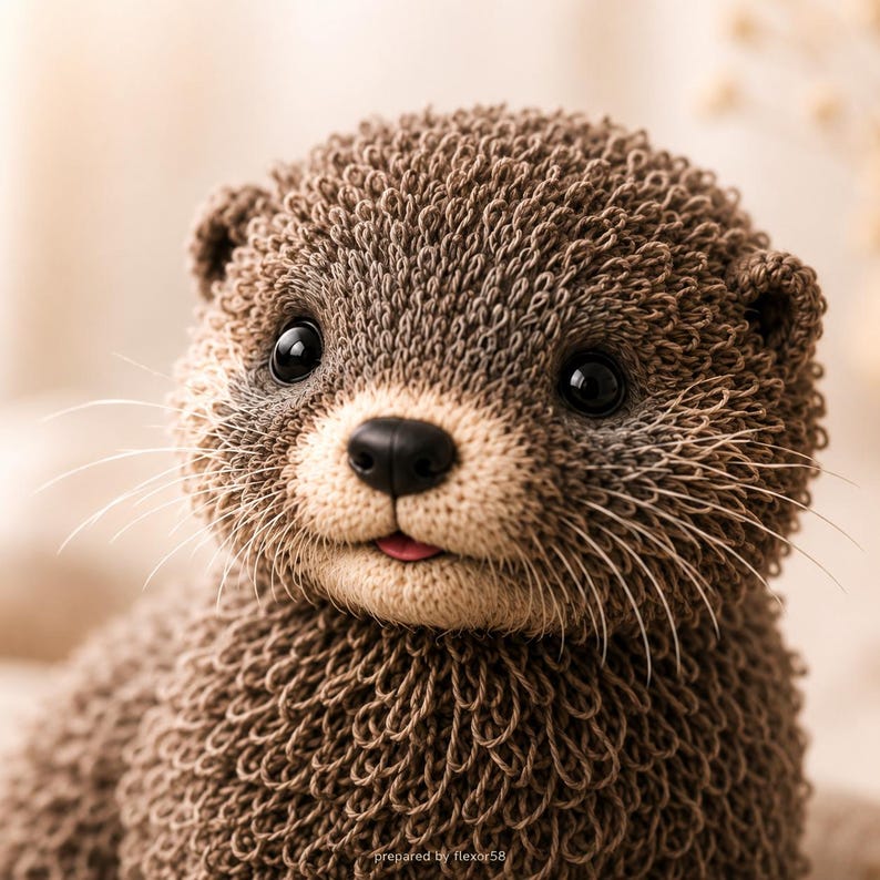 Realistic Otter Crochet Pattern, Amigurumi Tutorial, River Animal Plush ...