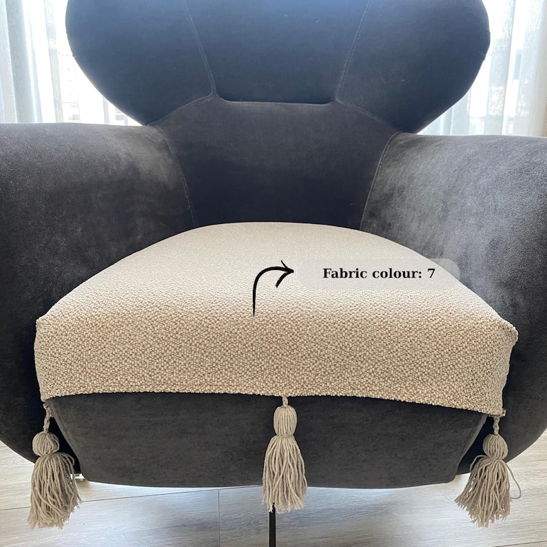 Luxury Handmade Sofa Cover, Stylish Upholstery Fabric Sofa Topper ...