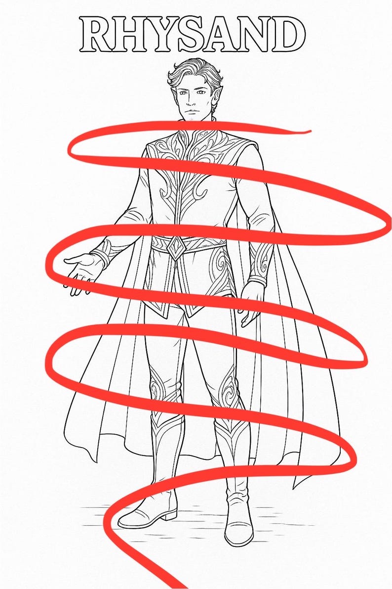 ACOTAR Coloring Pages - Etsy