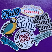 Shoresy Run 'em Up, Fill 'em in Kiss-cut Stickers - Etsy